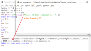 Python IDLE - Default IDE for executing python script | aipython