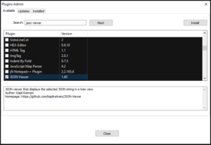 Format and view json file in Notepad++ editor – aipython